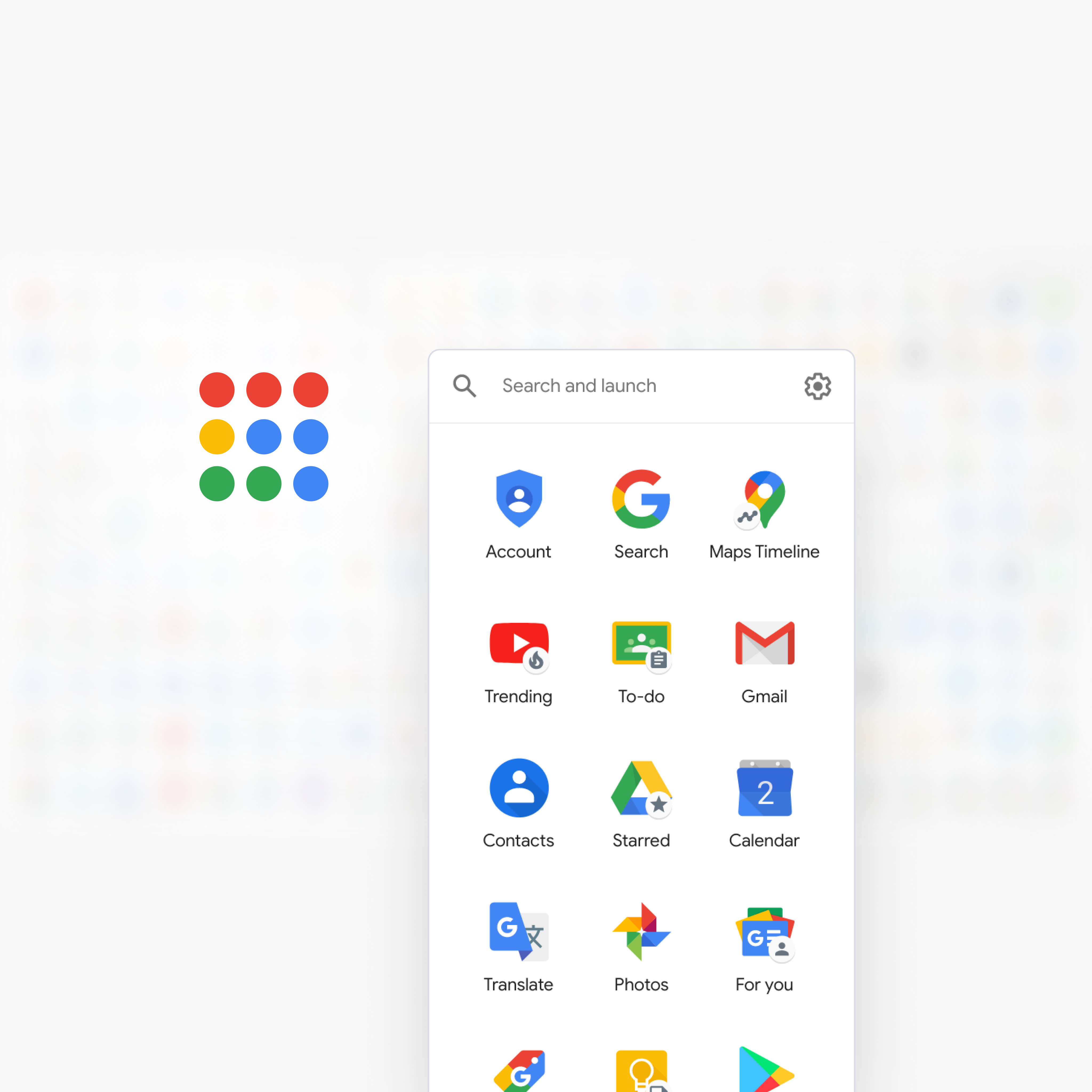 Installed - G App Launcher (Shortcuts for Google) - The best access to ...